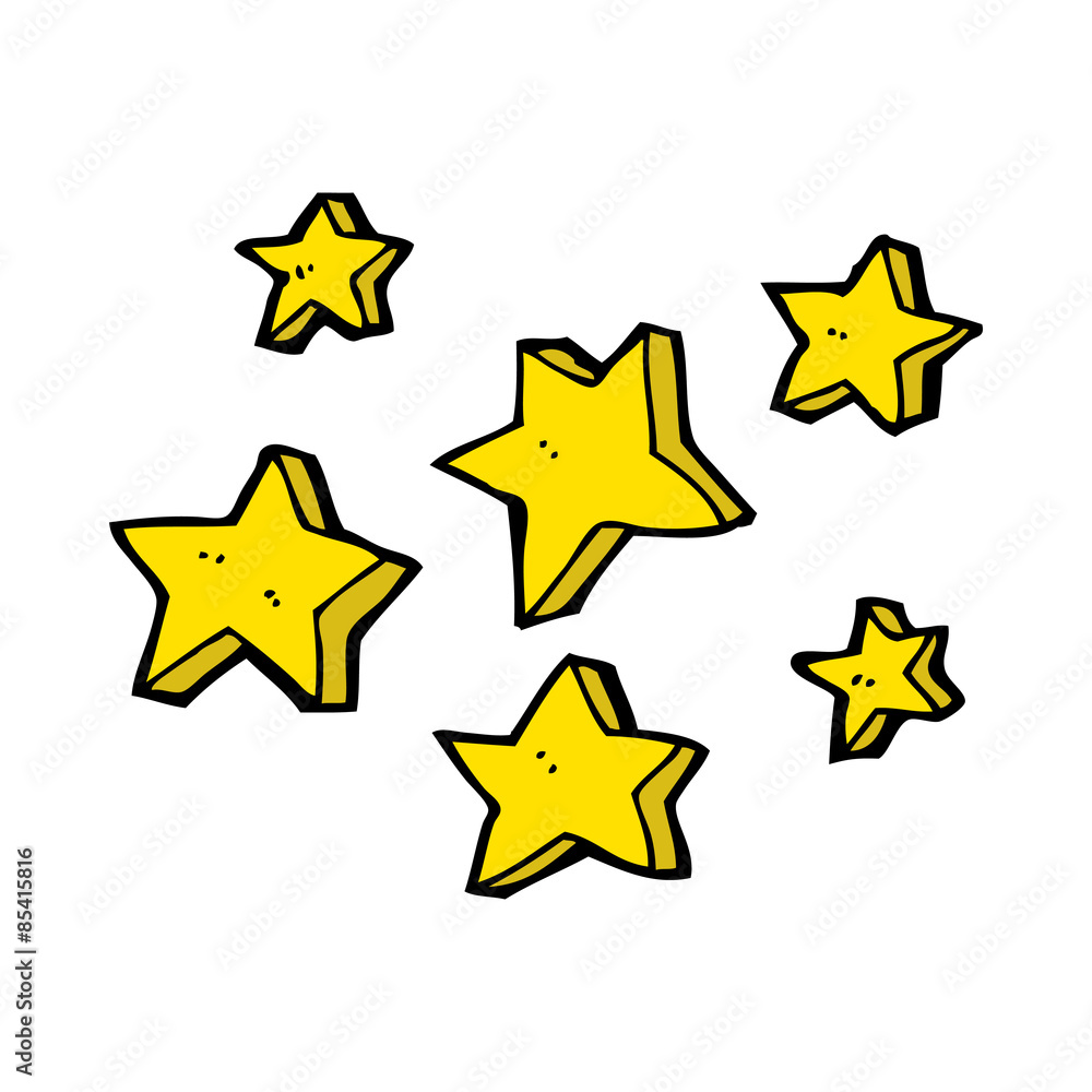 cartoon stars Stock Vector | Adobe Stock