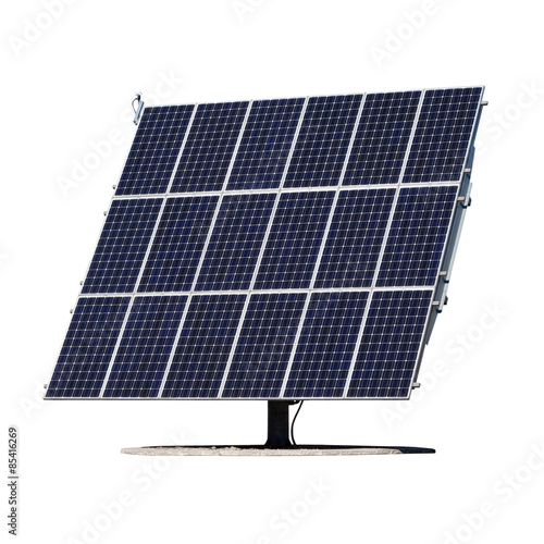 Solar panels isolated on white background. Stock Photo | Adobe Stock