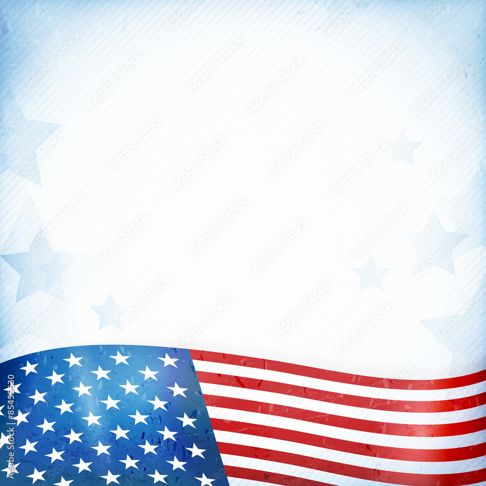 USA patriotic background with stars and stripes Stock Vector | Adobe Stock