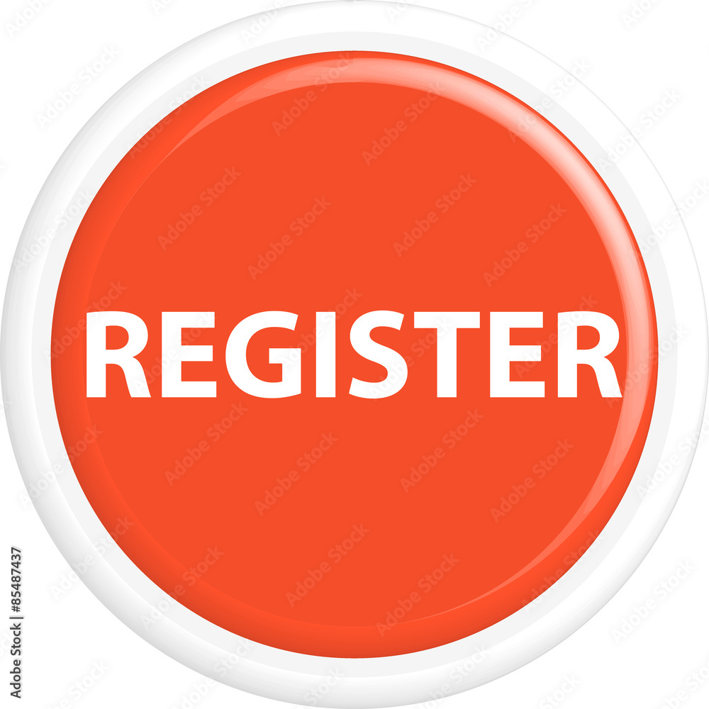 Register button Stock Vector | Adobe Stock
