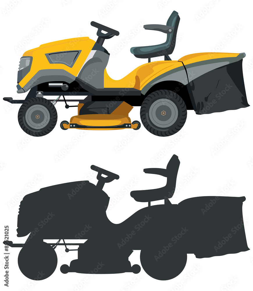 Lawn mower Stock Vector | Adobe Stock