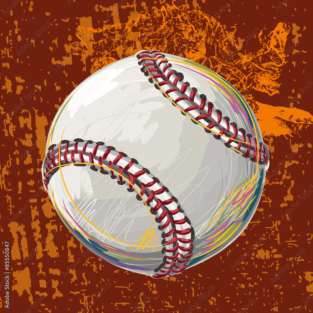 Baseball Created by professional Artist.all elements are kept in ...