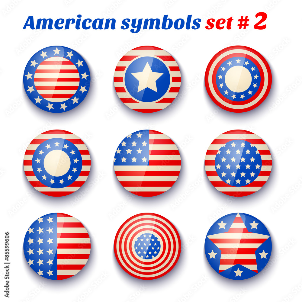 symbols of the USA Stock Vector | Adobe Stock