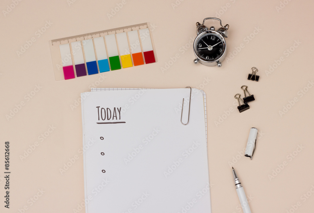 Time management: day planning with to do list Stock Photo | Adobe Stock