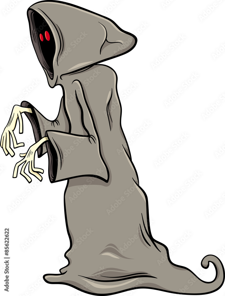 phantom or ghost cartoon illustration Stock Vector | Adobe Stock