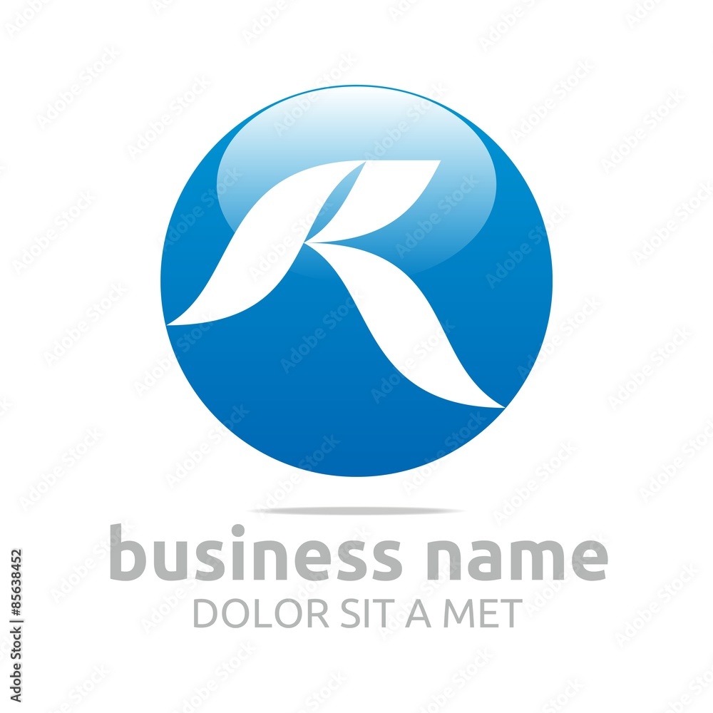 Logo letter R shaped symbol abstract Stock Vector | Adobe Stock