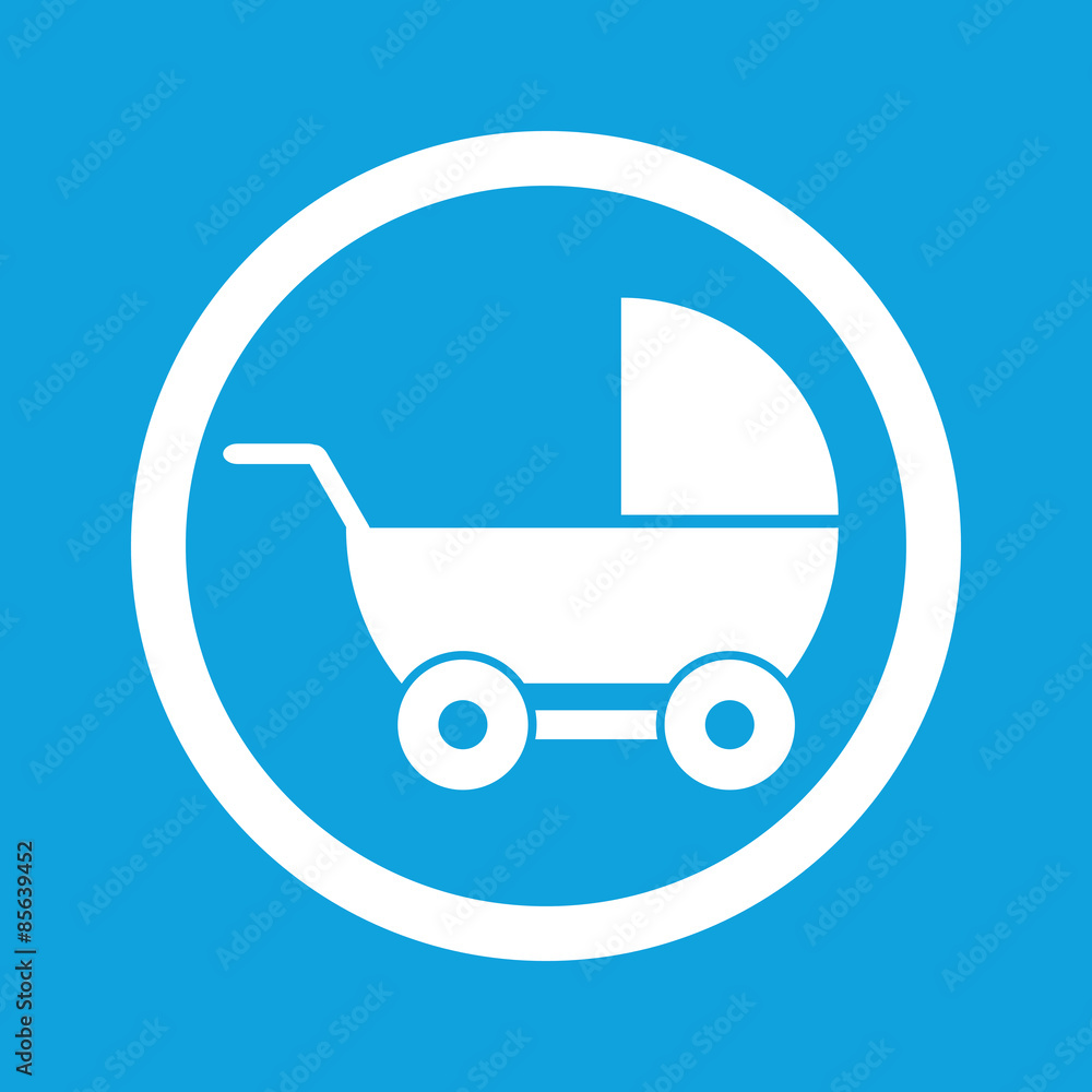 Pram sign icon vector de Stock | Adobe Stock