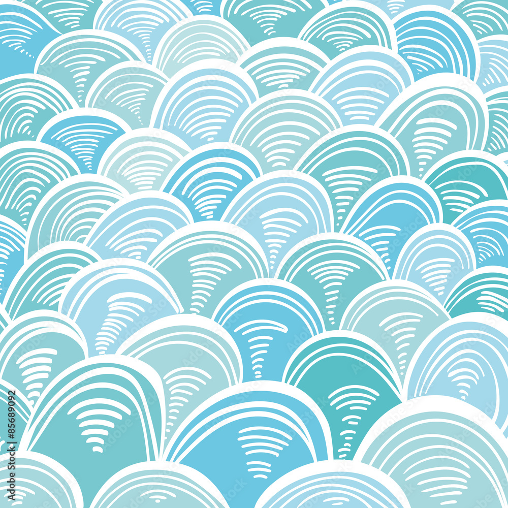 Absract Sea Waves Minoan Greek Ornament Stock Vector | Adobe Stock