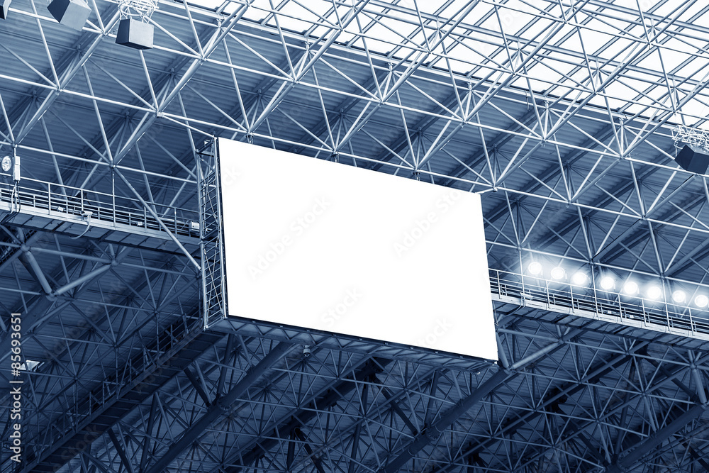 Electronic display at stadium Stock Photo | Adobe Stock