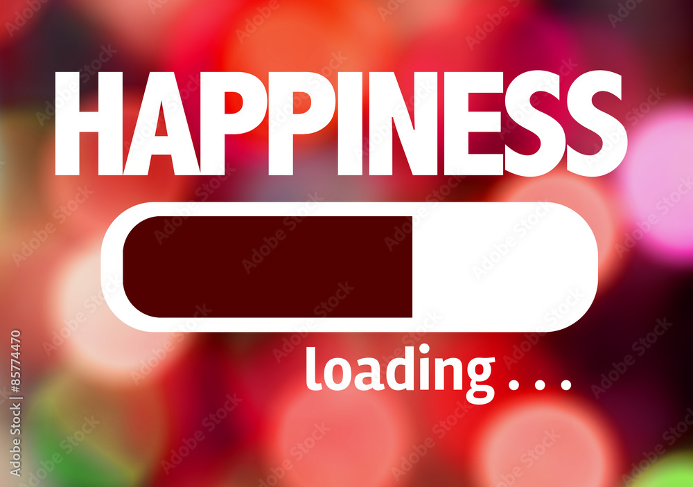 Progress Bar Loading with the text: Happiness Stock Illustration ...