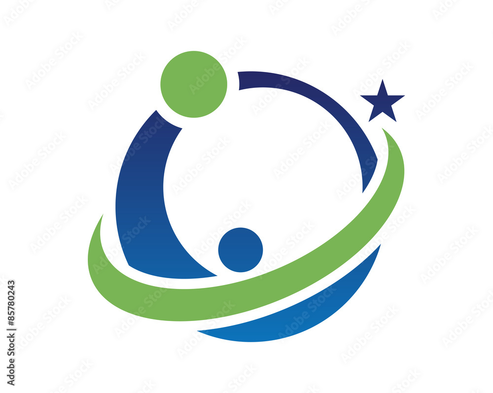 Circle Globe Global Logo Stock Vector | Adobe Stock