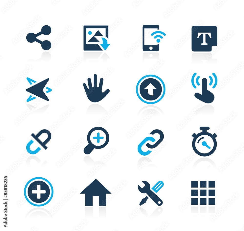 System Icons Interface -- Azure Series Stock Vector | Adobe Stock