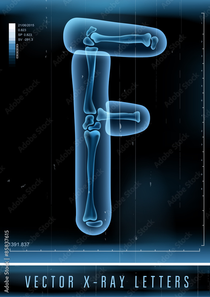 Vector blue 3D x ray style alphabet vector for unique logo or Stock ...