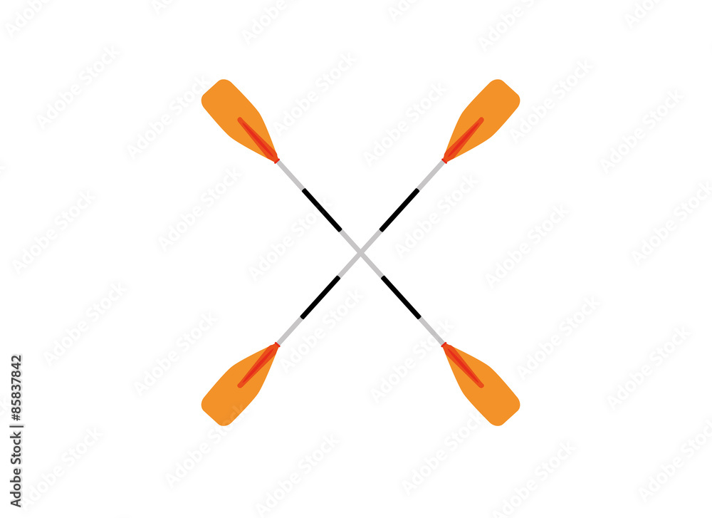 crossed oars Stock Vector | Adobe Stock