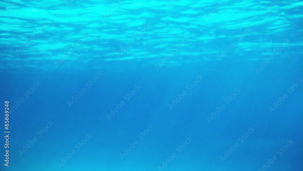 Underwater shot (actual footage, not cgi render) of water surface and ...