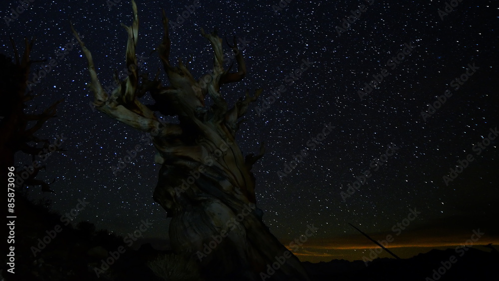 Astrophotography Time Lapse footage with pan left motion of sideway ...