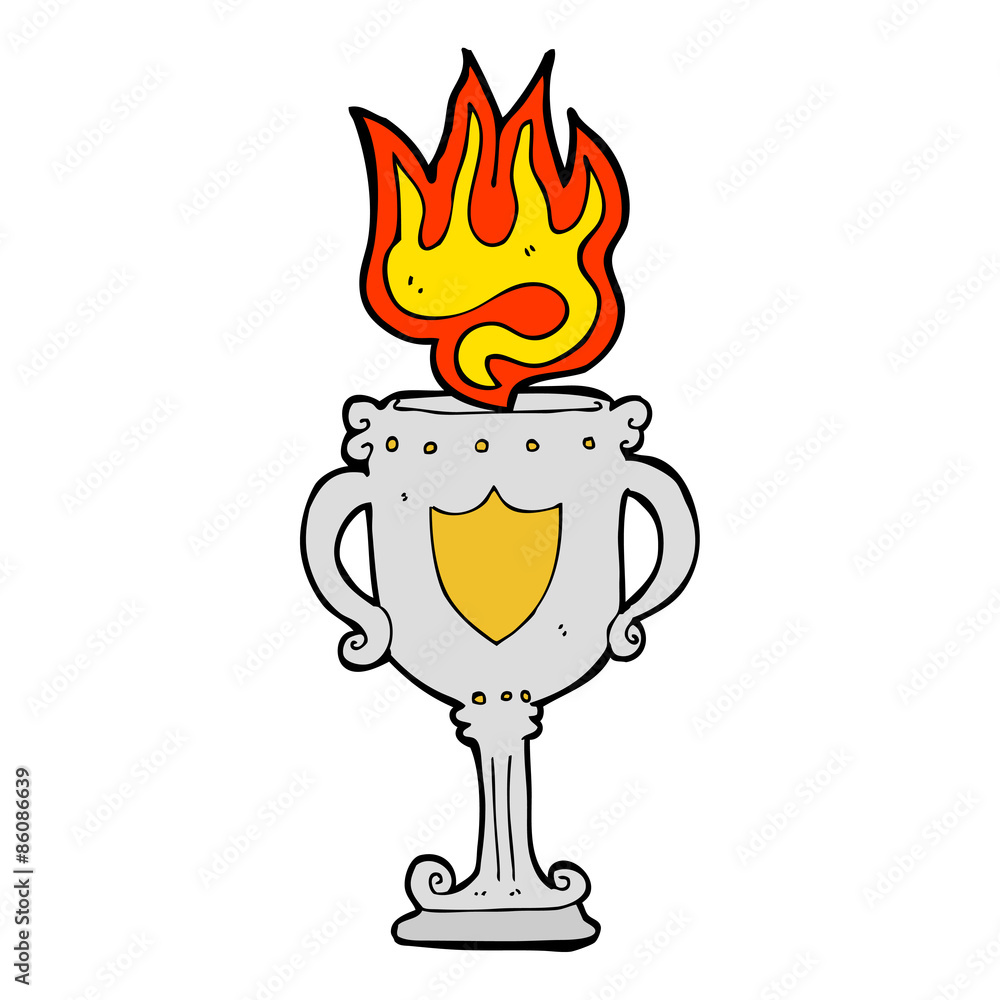 cartoon trophy Stock Vector | Adobe Stock
