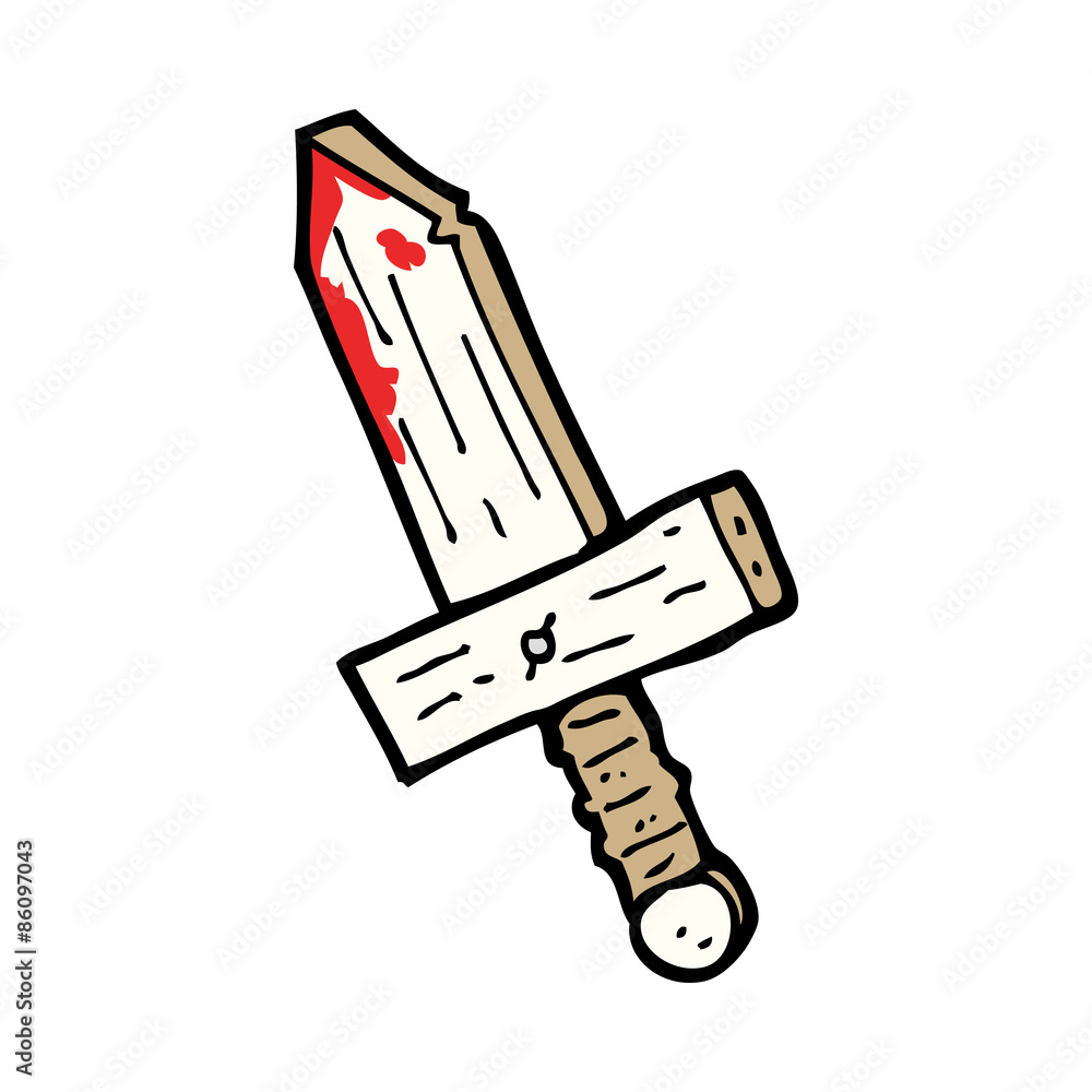 cartoon wooden sword Stock Vector | Adobe Stock