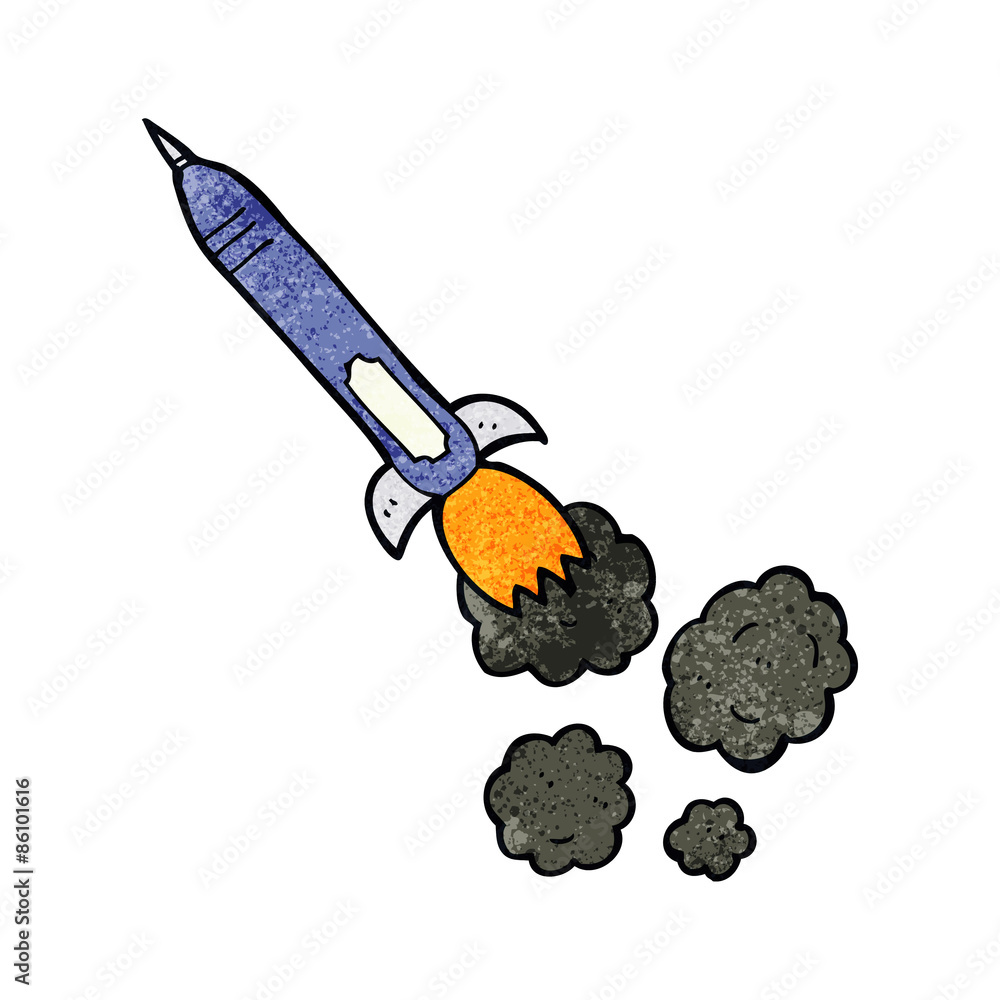 cartoon missile Stock Vector | Adobe Stock