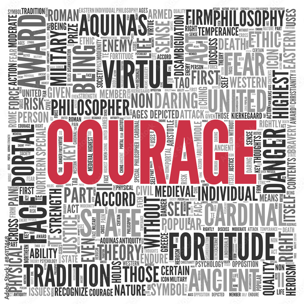 Courage Word Cloud