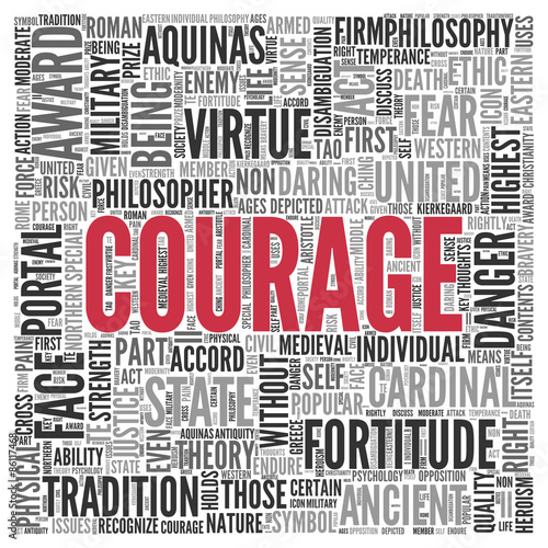 The Word Courage Clipart
