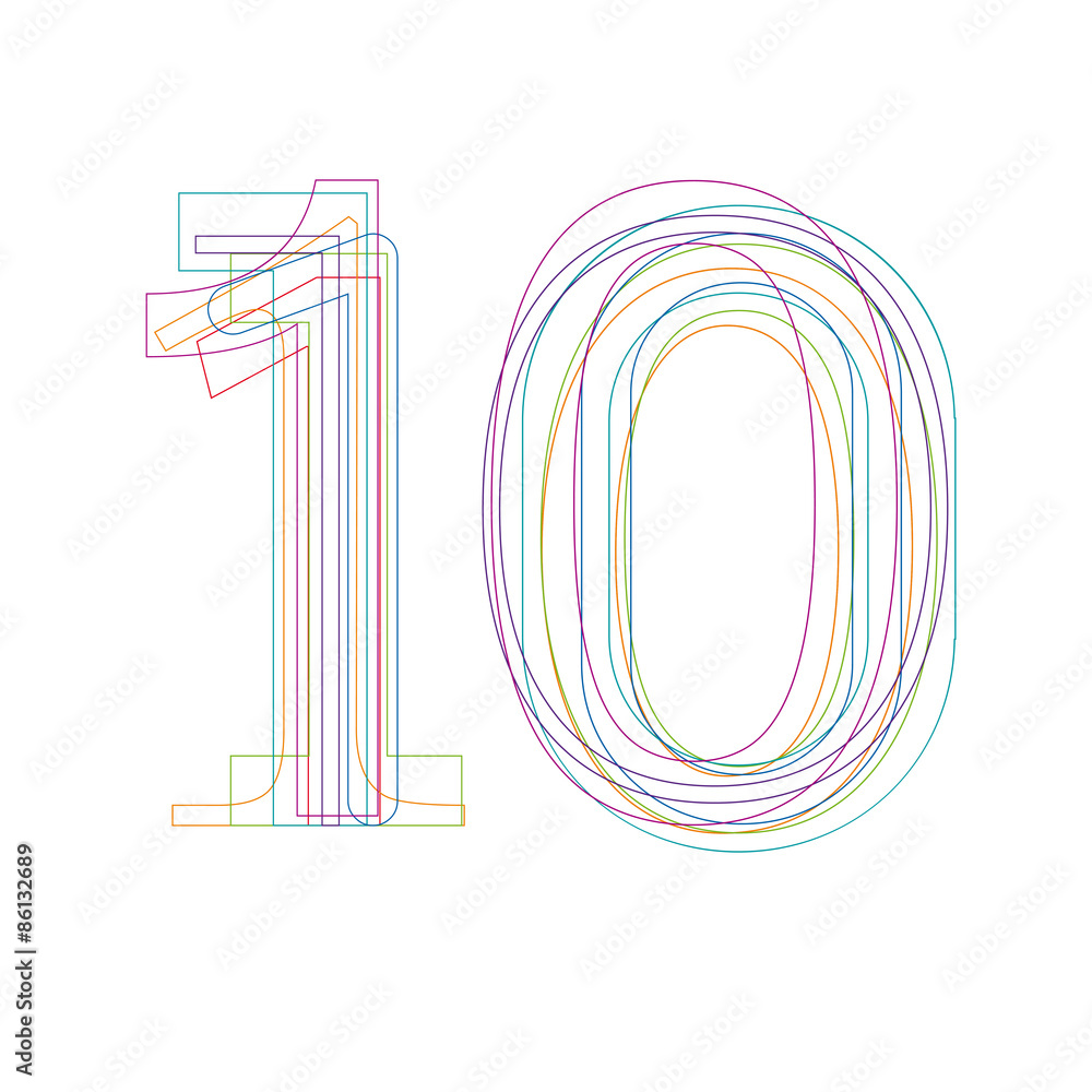 Number 10 Outline