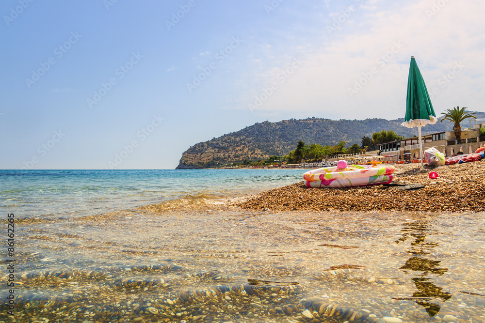ESTATE. Promontorio del Gargano:spiaggia di Piana di Mattinata.(Puglia ...