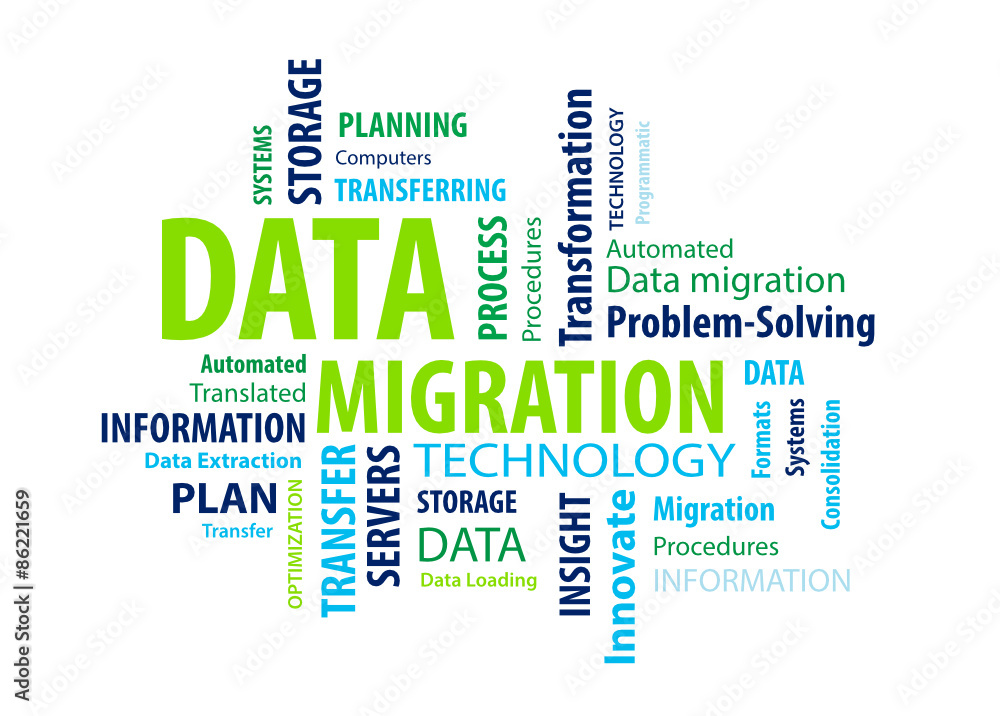 Data Migration Stock Vector | Adobe Stock