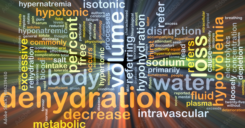 Dehydration background concept glowing Stock-Illustration | Adobe Stock