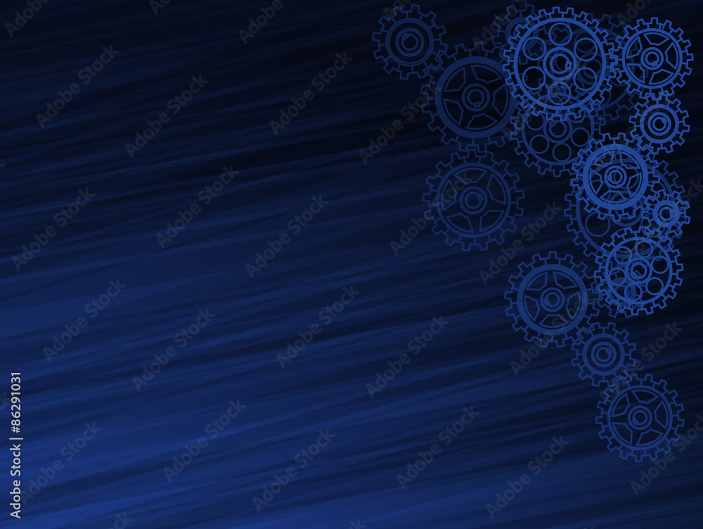 Abstract dark blue background with the gears. Vector illustration Stock ...