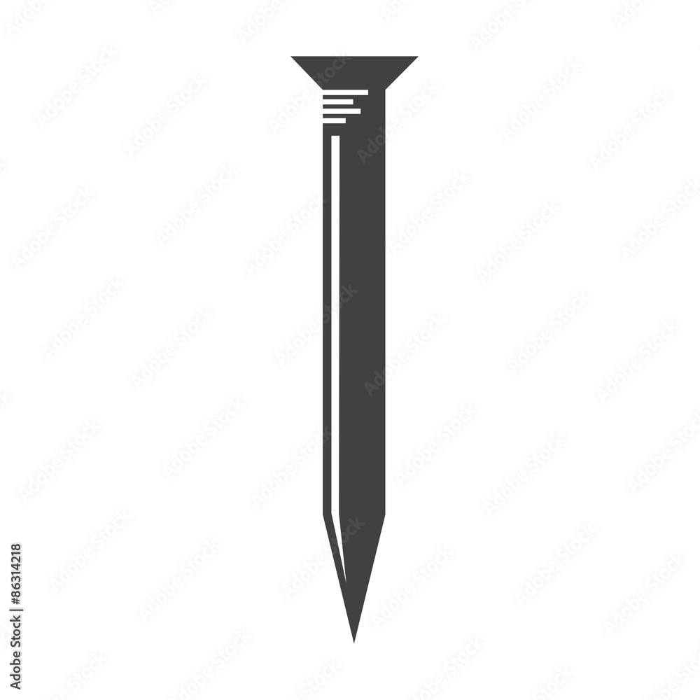 Metal nail icon Stock Vector | Adobe Stock