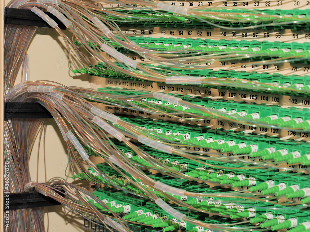 Fiber Optic Connectors and fiber routing in the back of a 576f ...