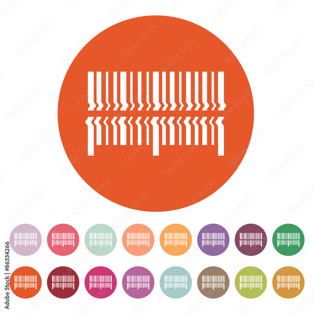 Scan the bar code icon. Barcode scanning symbol. Flat Stock Vector ...