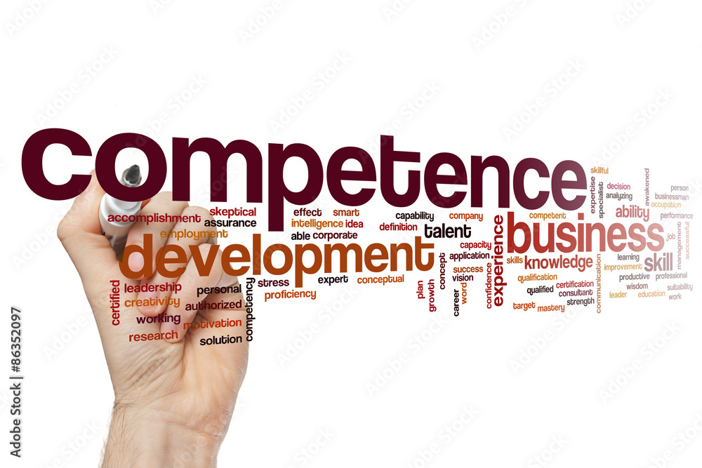 Competence word cloud concept Stock Photo | Adobe Stock
