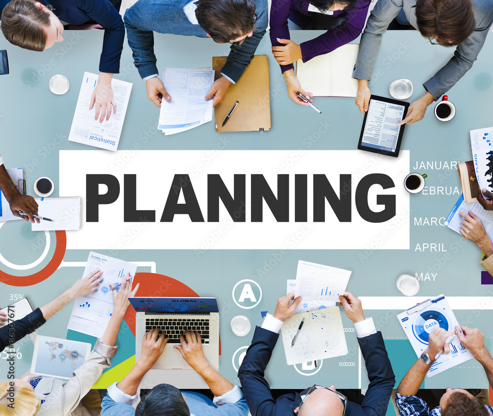 Planning Bar Graph Data Development Plan Strategy Concept Stock Photo ...