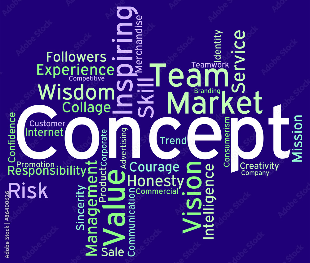 Concept Word Shows Invention Thoughts And Ideas Stock Illustration ...