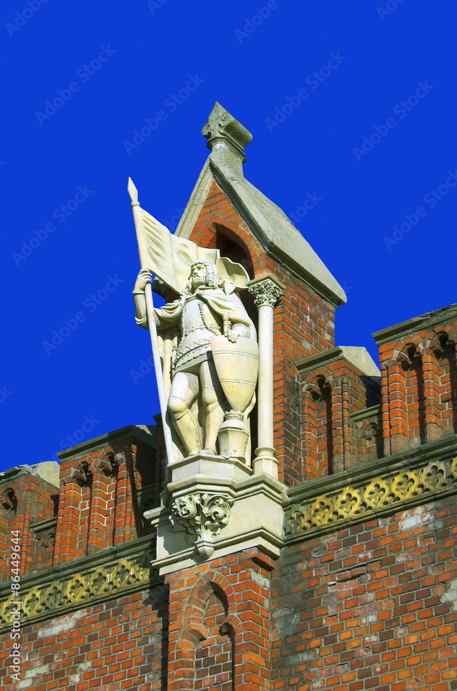 Sculpture of Friedrich von ZOLLERN bearer of the Teutonic order in the ...
