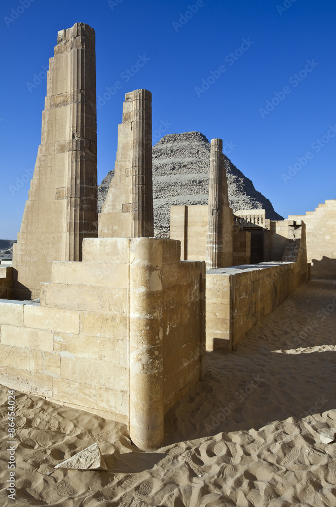 Egypt, archaeological site of Sakaka, the stepped pyramid Stock Photo ...