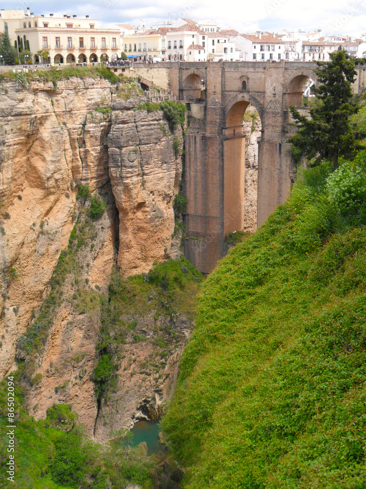 Le pont neuf de Ronda, puente nuevo Stock Photo | Adobe Stock