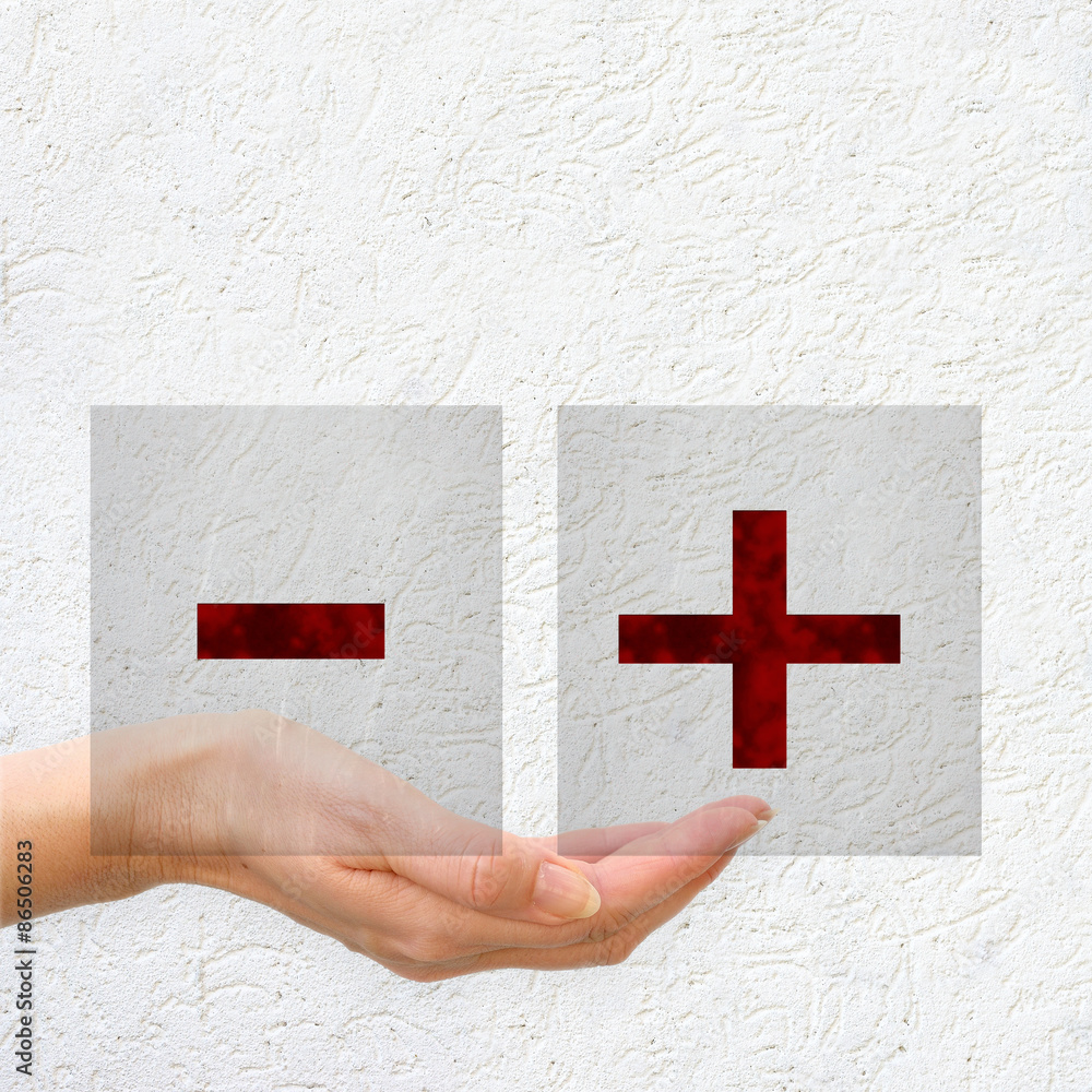 Plus und Minus - Illustration Stock-Foto | Adobe Stock