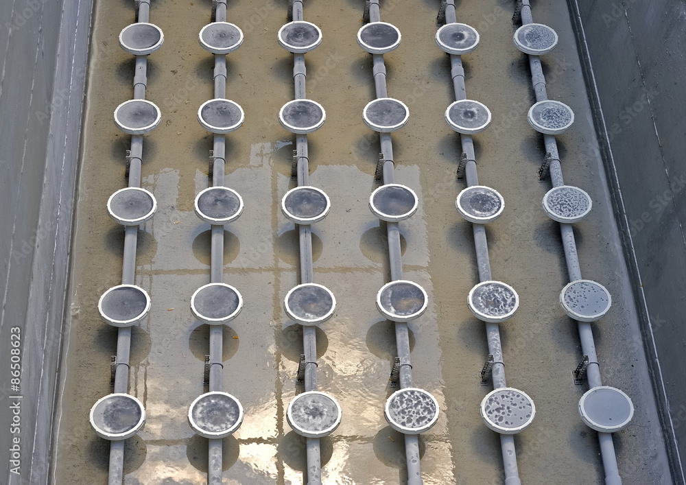 air diffuser undertaking wastewater treatment Stock Photo | Adobe Stock