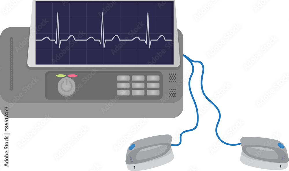 Defibrillator Illustration Stock Vector | Adobe Stock