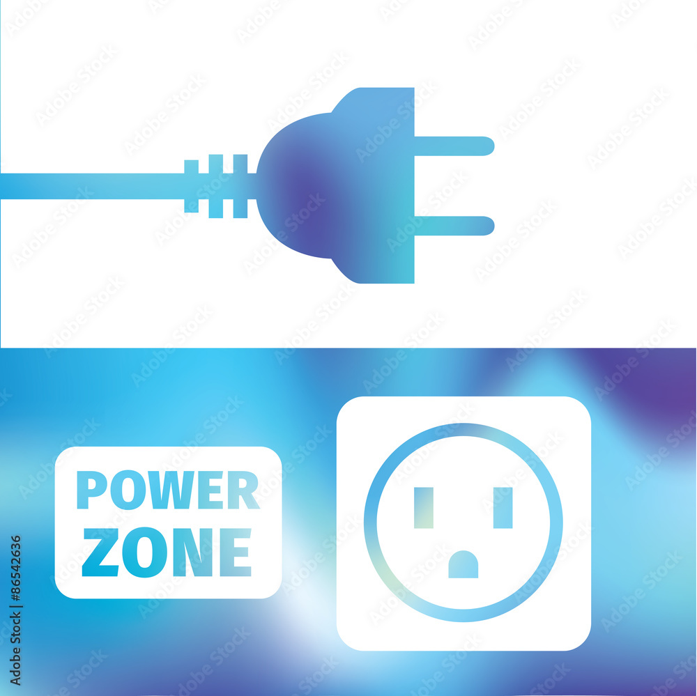 electrical connection - wire plug and socket - symbol electricity Stock ...