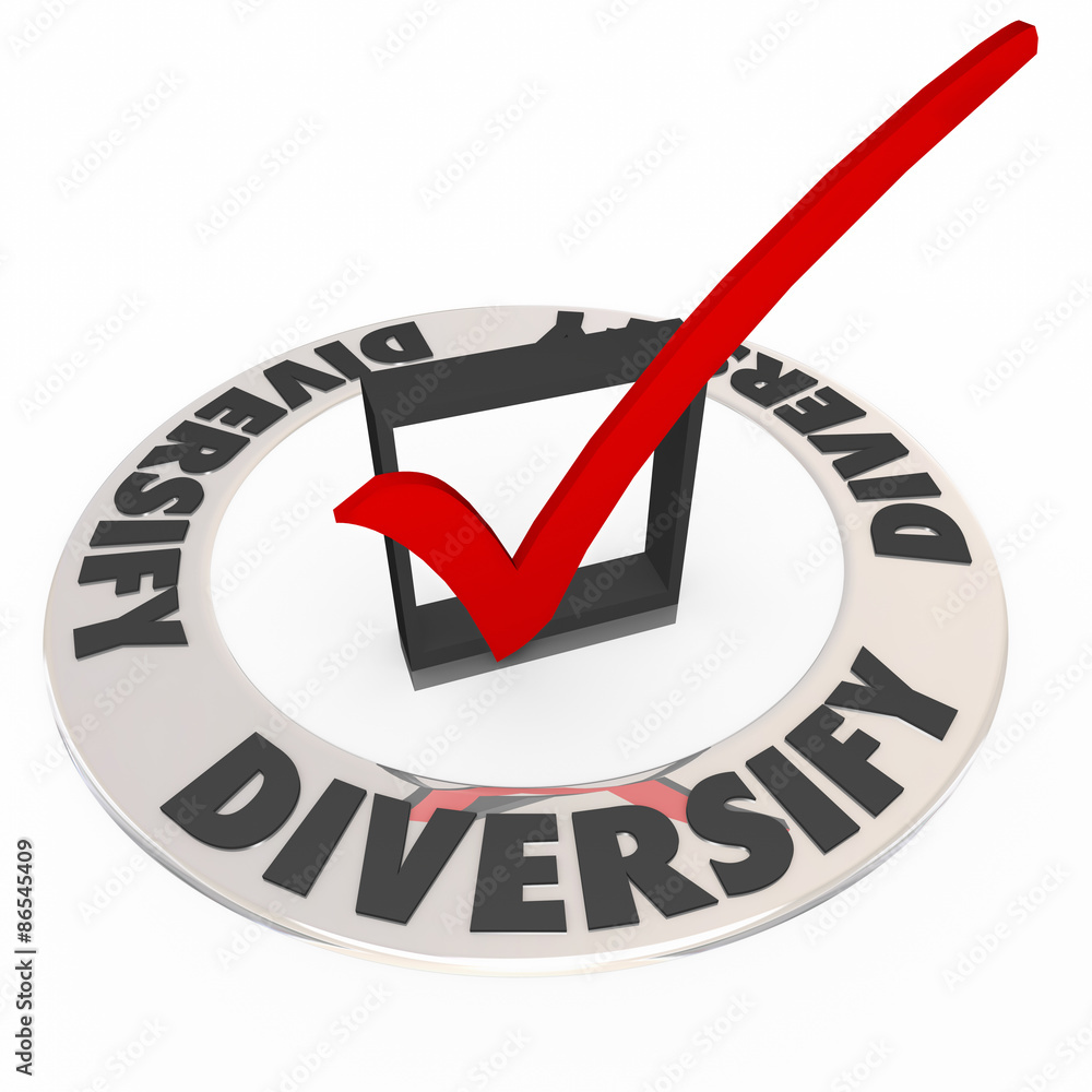 Diversify Check Mark Box Mix Investment Spread Portfolio Stock ...
