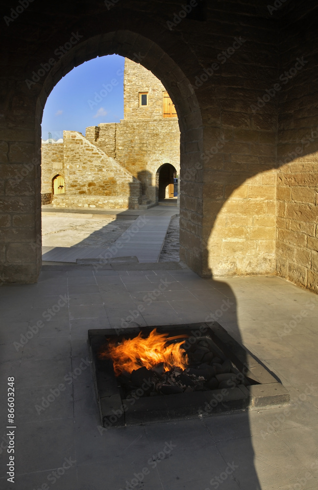 Ateshgah of Baku (Fire Temple in Suraxanı). Azerbaijan Stock Photo ...