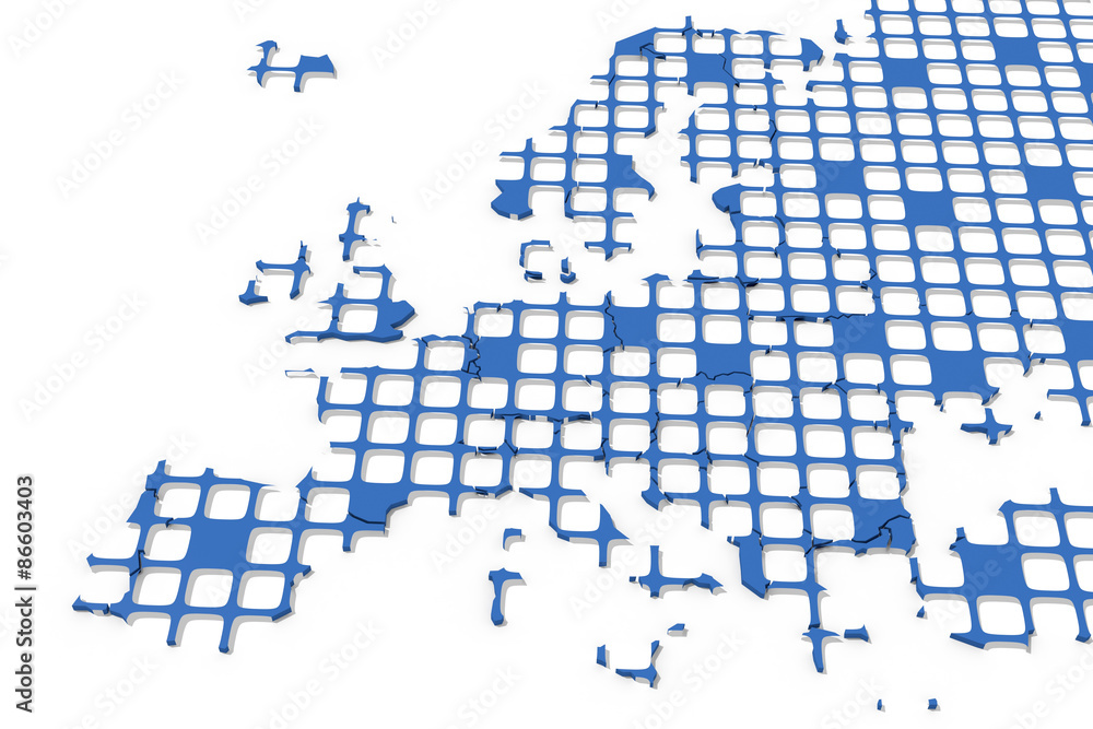 Mappa Europa 3D texture Stock Illustration | Adobe Stock