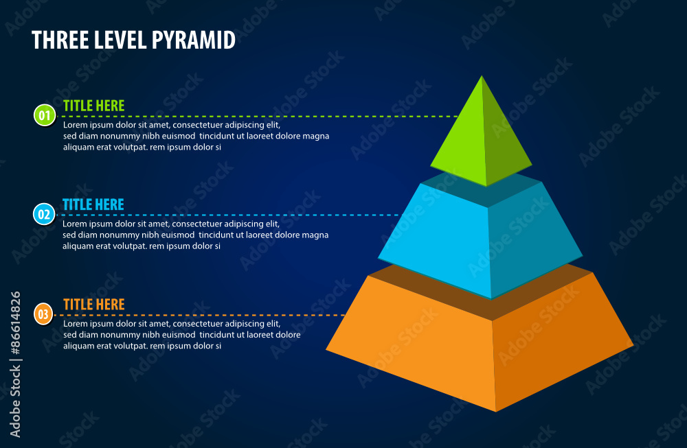 Pyramid Stock Vector | Adobe Stock