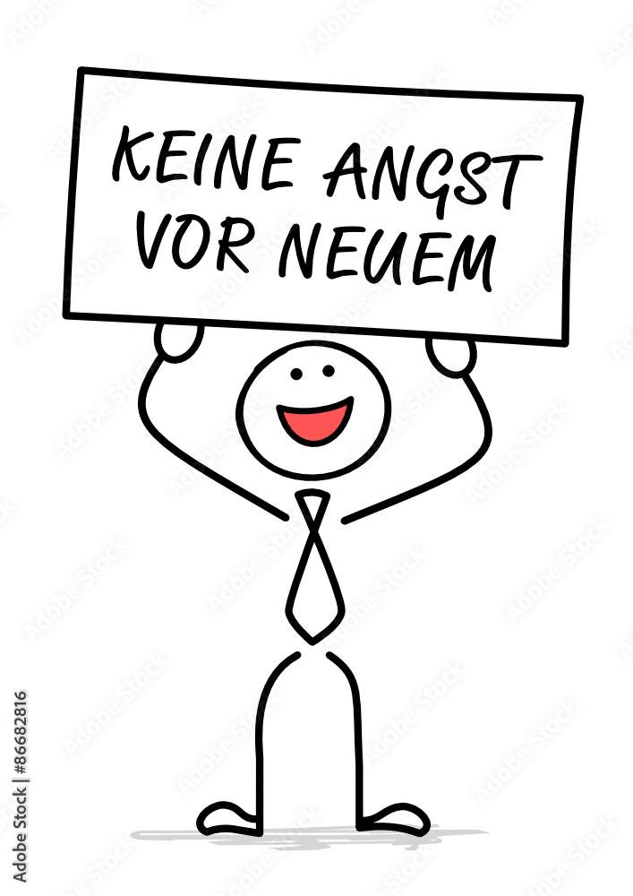 Keine Angst vor Neuem vector de Stock | Adobe Stock
