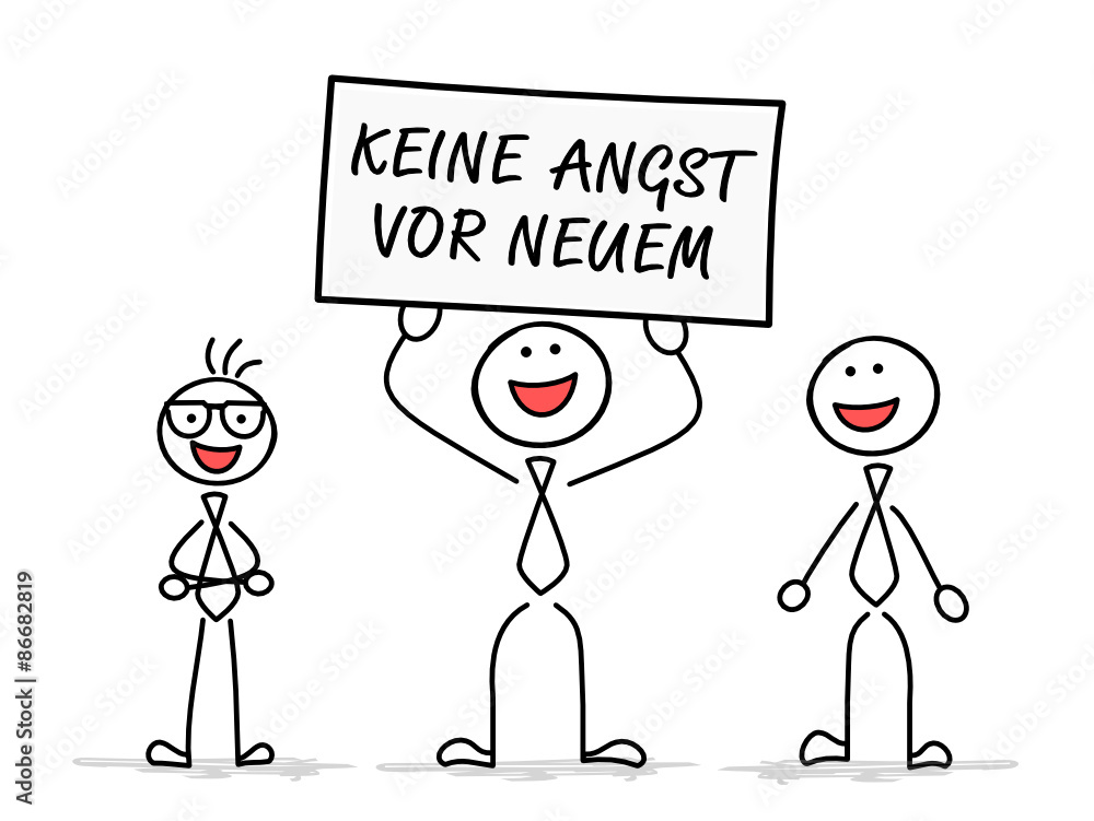 Keine Angst vor Neuem Stock-Vektorgrafik | Adobe Stock