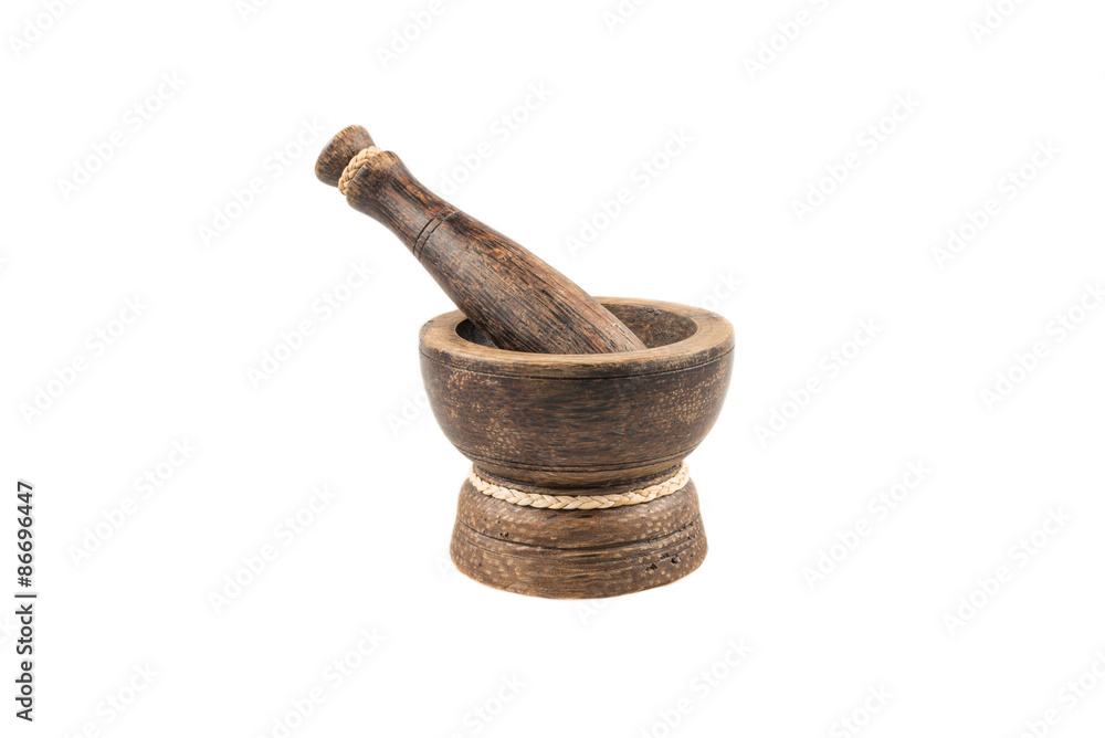 Poster beautiful mortar and pestle isolated white background – Wall Art ...